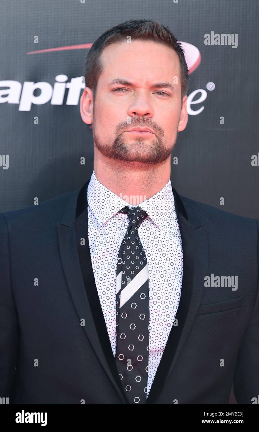 Shane West arrives at the ESPY Awards at the Microsoft Theater on ...