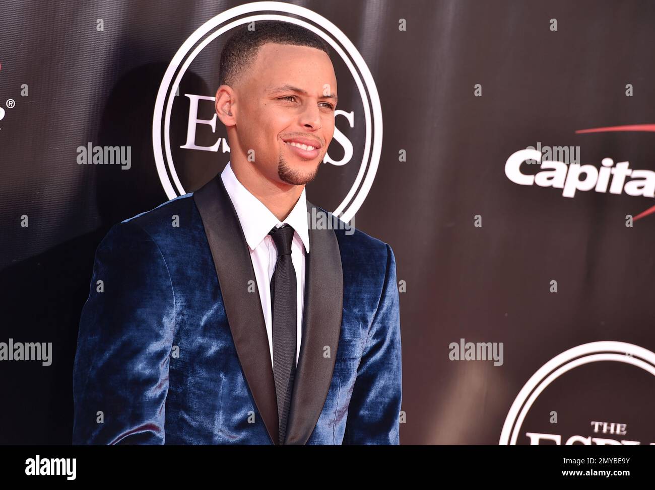 NBA player Stephen Curry, of the Golden State Warriors, arrives at the ...