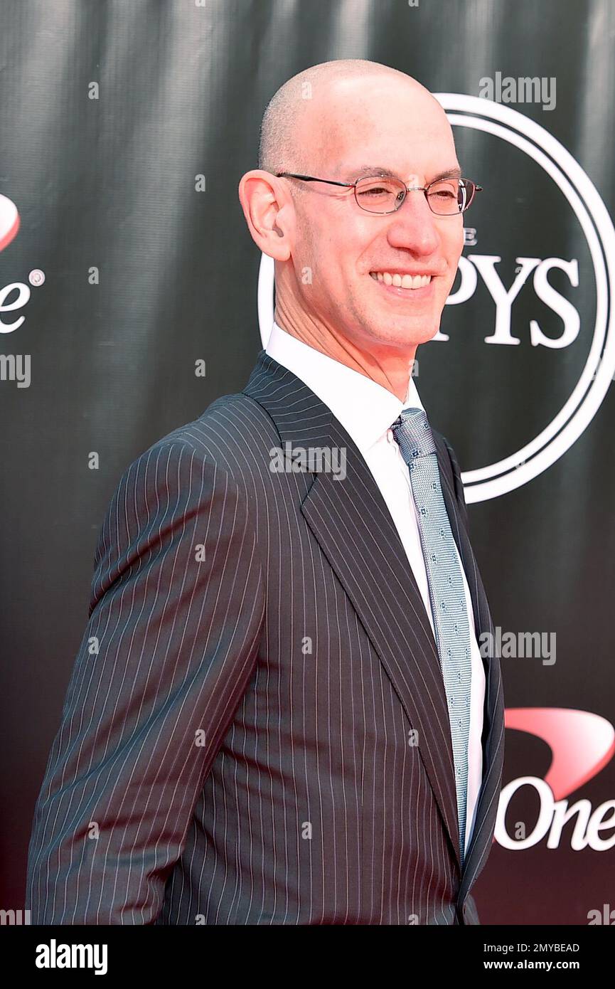 NBA Commissioner Adam Silver arrives at the ESPY Awards at the ...