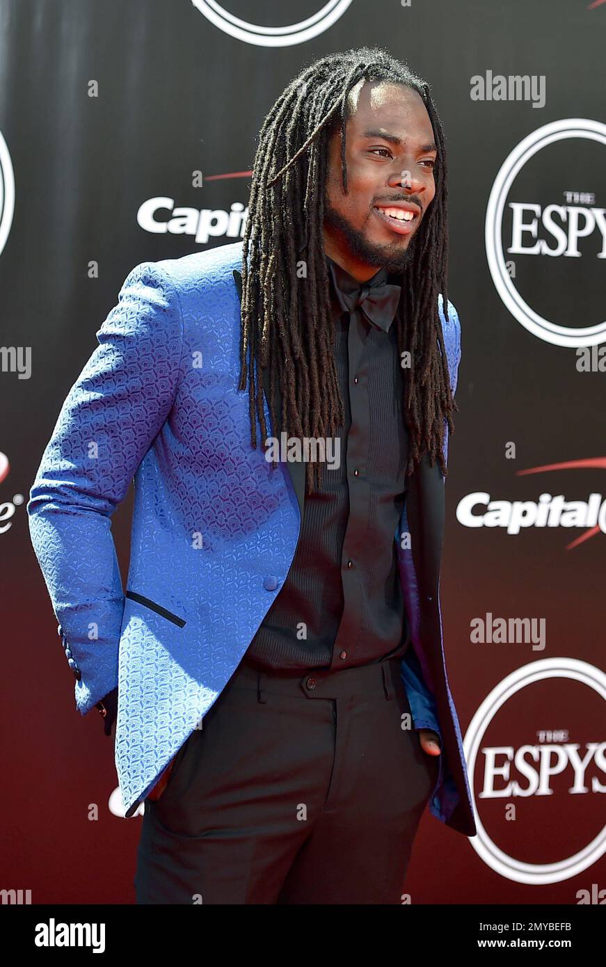 NFL player Richard Sherman, of the Seattle Seahawks, arrives at the ...