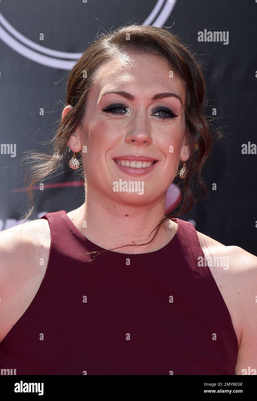 WNBA player Breanna Stewart arrives at the ESPY Awards at the Microsoft ...