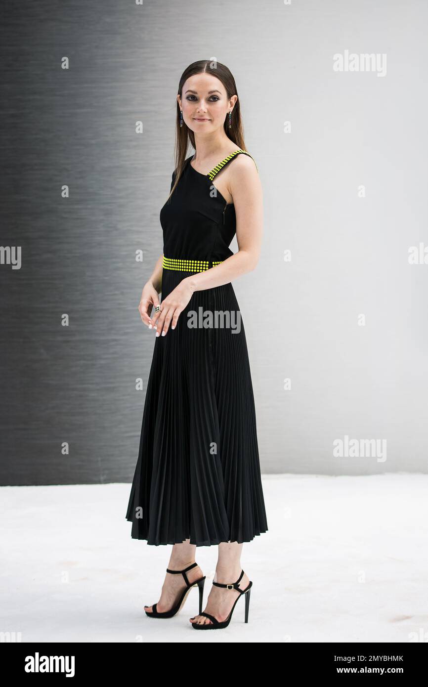 Anglo-American actress Lydia Wilson poses for photographers upon ...