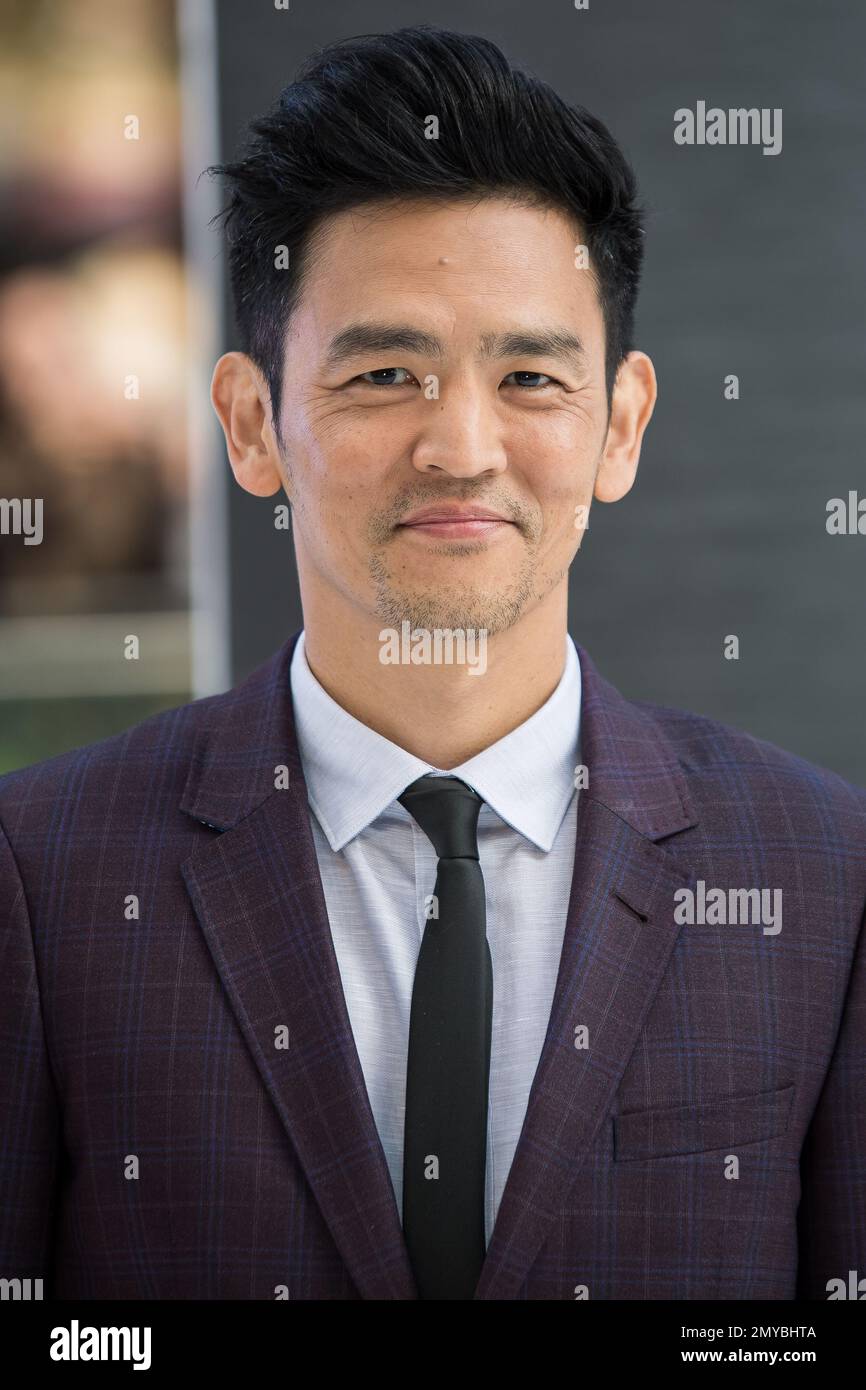 US actor John Cho poses for photographers upon arrival at the premiere ...