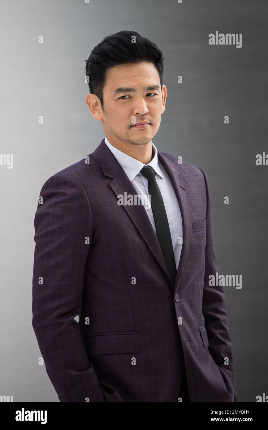 US actor John Cho poses for photographers upon arrival at the premiere ...