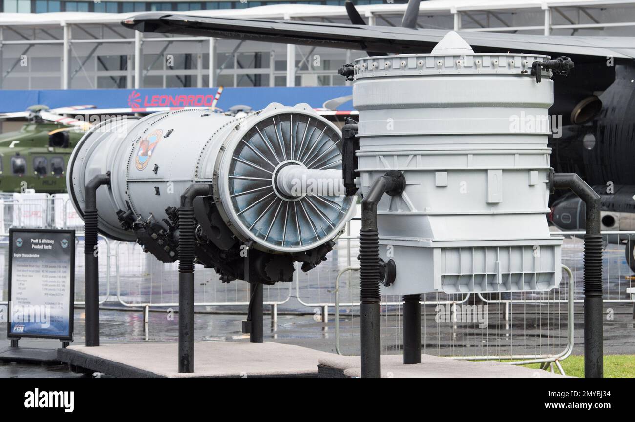 IMAGE DISTRIBUTED FOR PRATT & WHITNEY - A full size model of the engine ...
