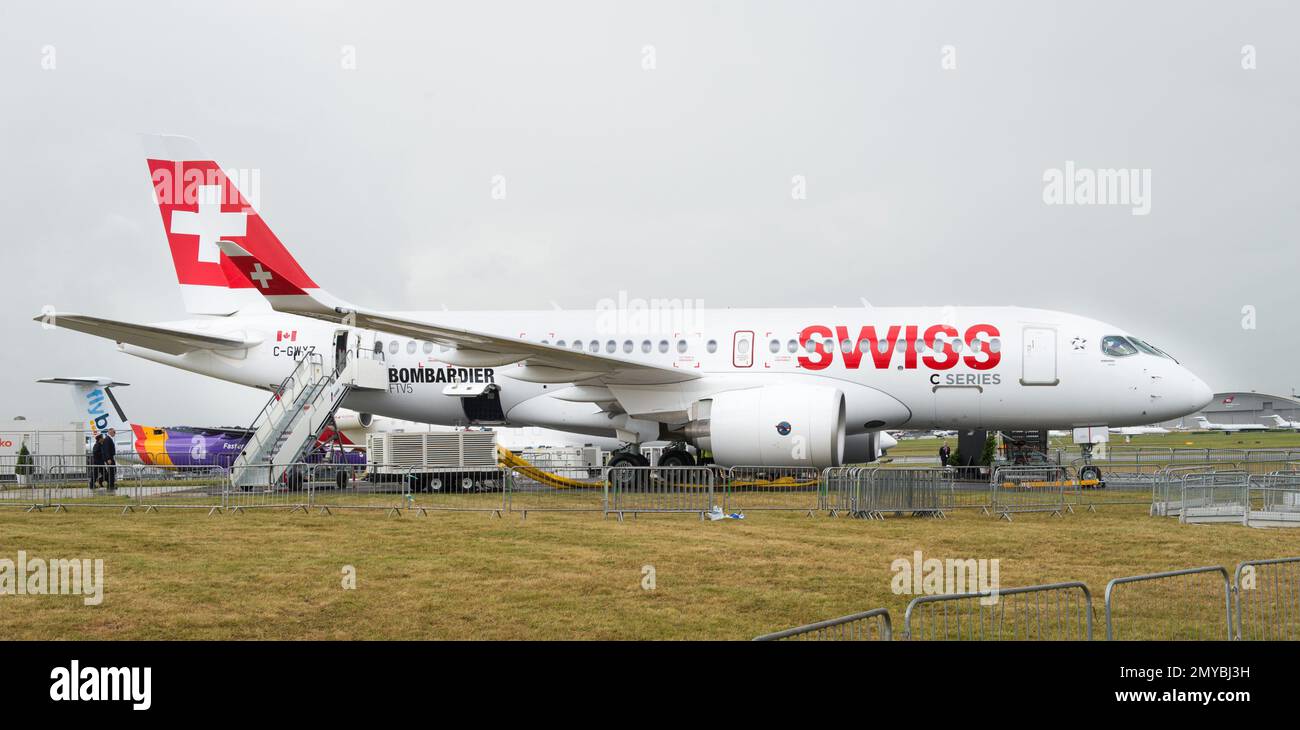 IMAGE DISTRIBUTED FOR PRATT & WHITNEY - A Bombardier C Series aircraft ...