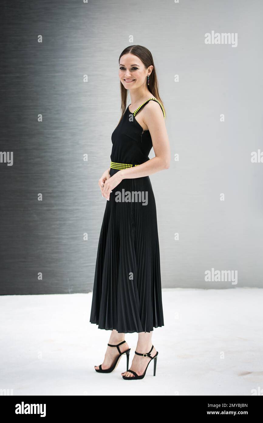 Anglo-American actress Lydia Wilson poses for photographers upon ...