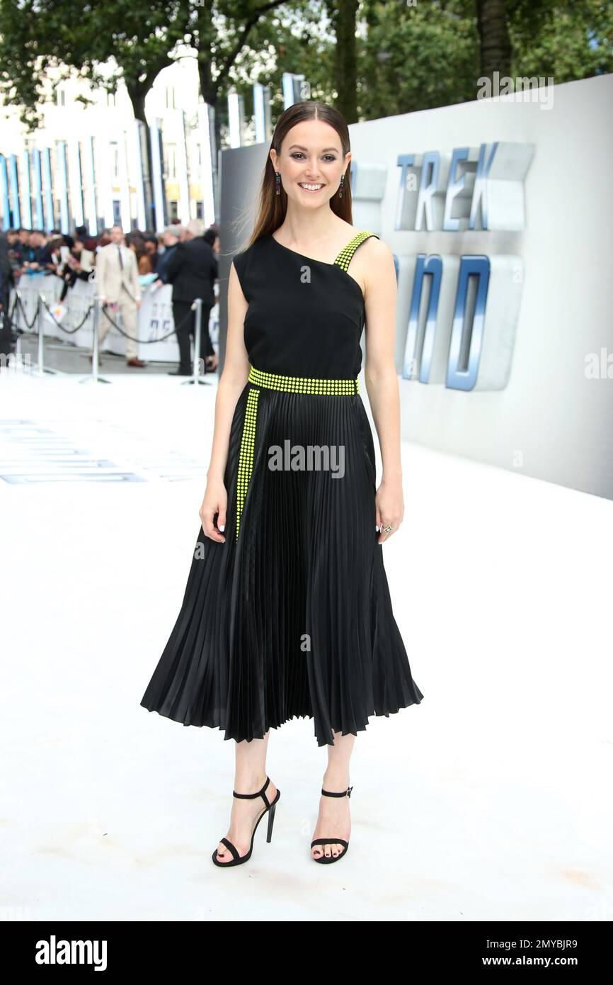 Actress Lydia Wilson poses for photographers upon arrival at the ...