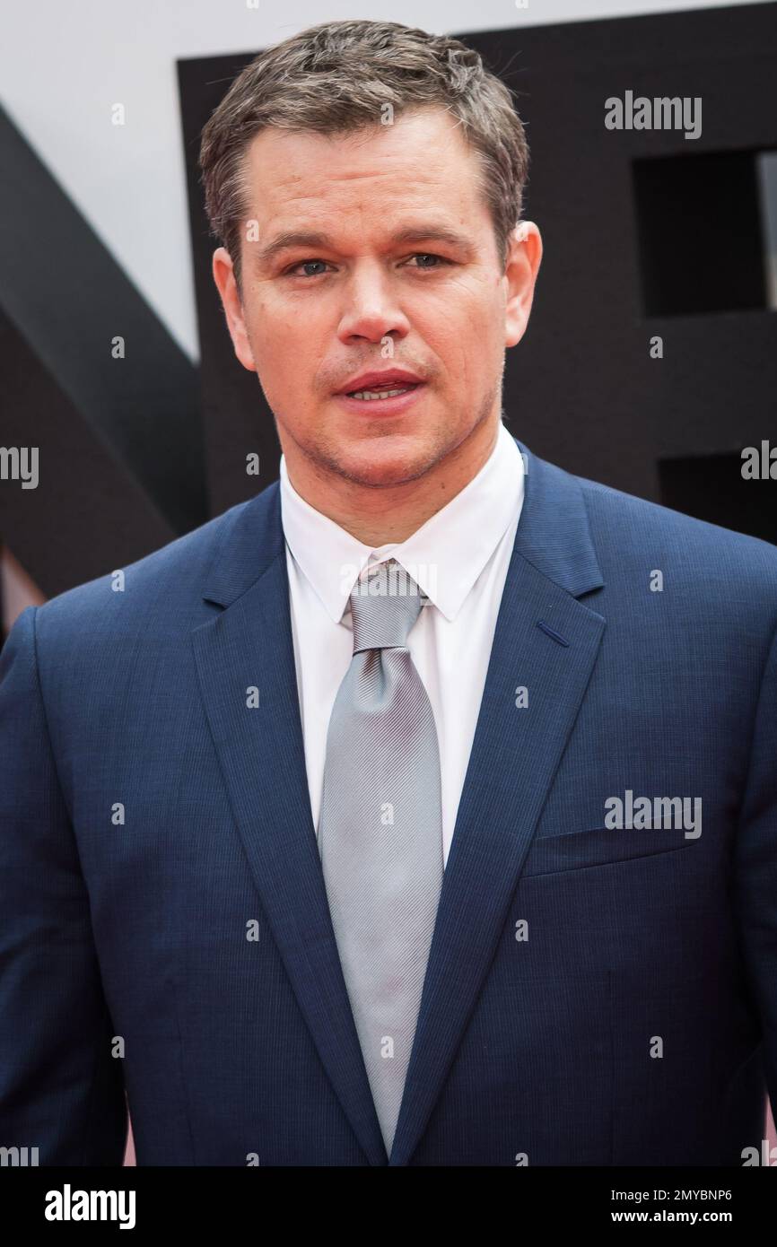 US actor Matt Damon poses for photographers upon arrival at the ...