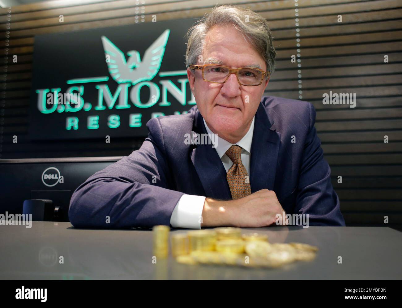 In this July 1, 2016, photo, Philip Diehl poses for a photo with gold ...