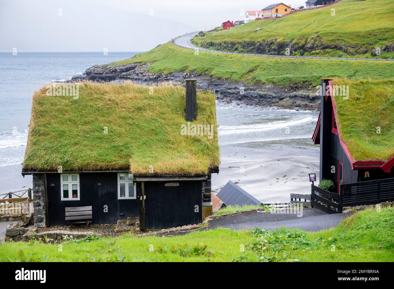 Leynar village, Streymoy Island, Faroe Islands Stock Photo - Alamy