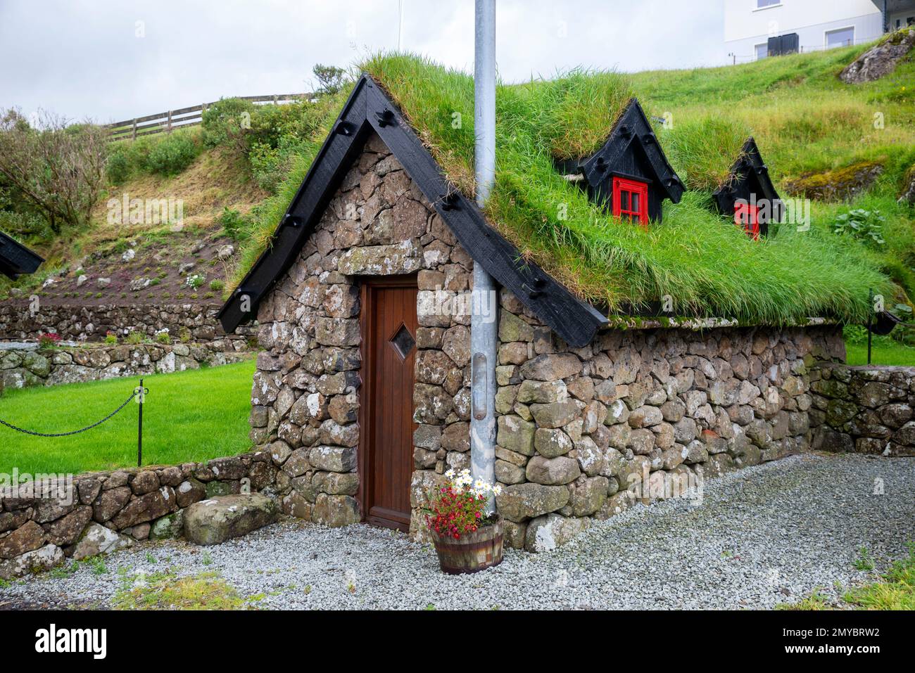 Leynar village, Streymoy Island, Faroe Islands Stock Photo - Alamy