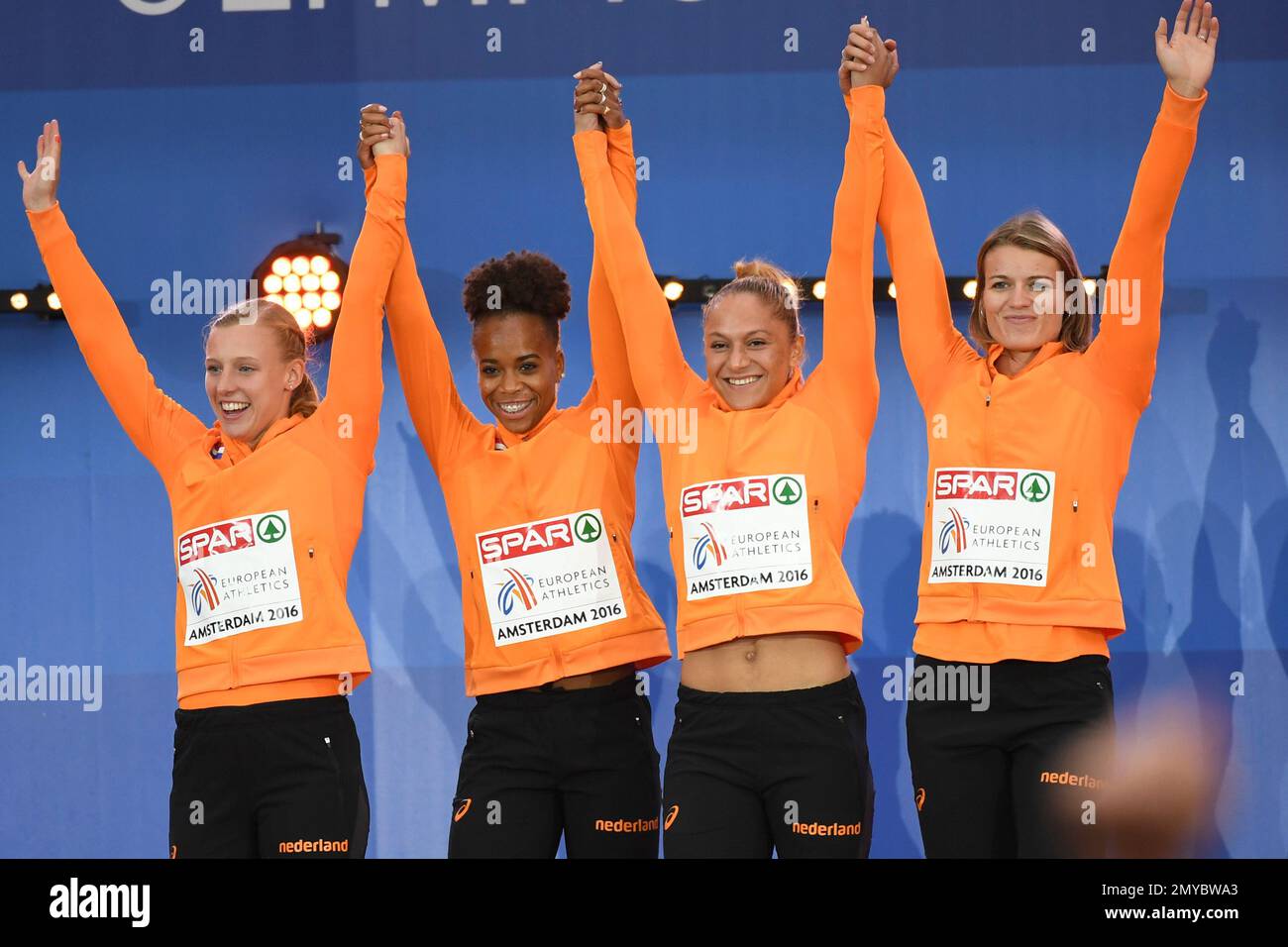 Netherland's Tessa van Schagen, Jamile, Samuel, Naomi Sedney and Dafne ...