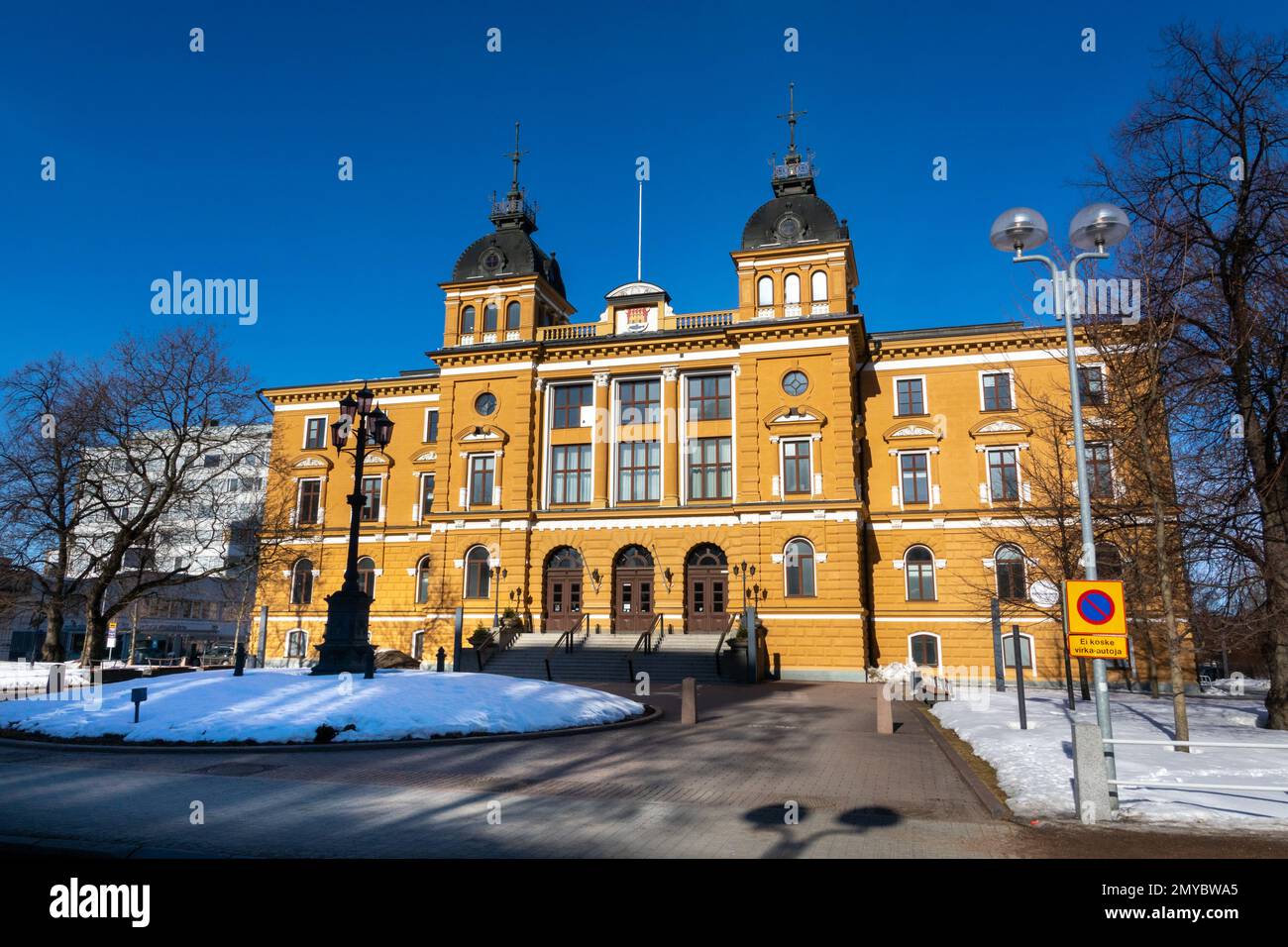 City hall of Oulu city build in 1886 Stock Photo - Alamy