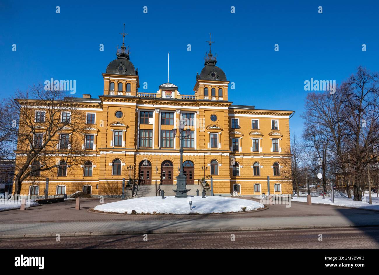City hall of Oulu city build in 1886 Stock Photo - Alamy