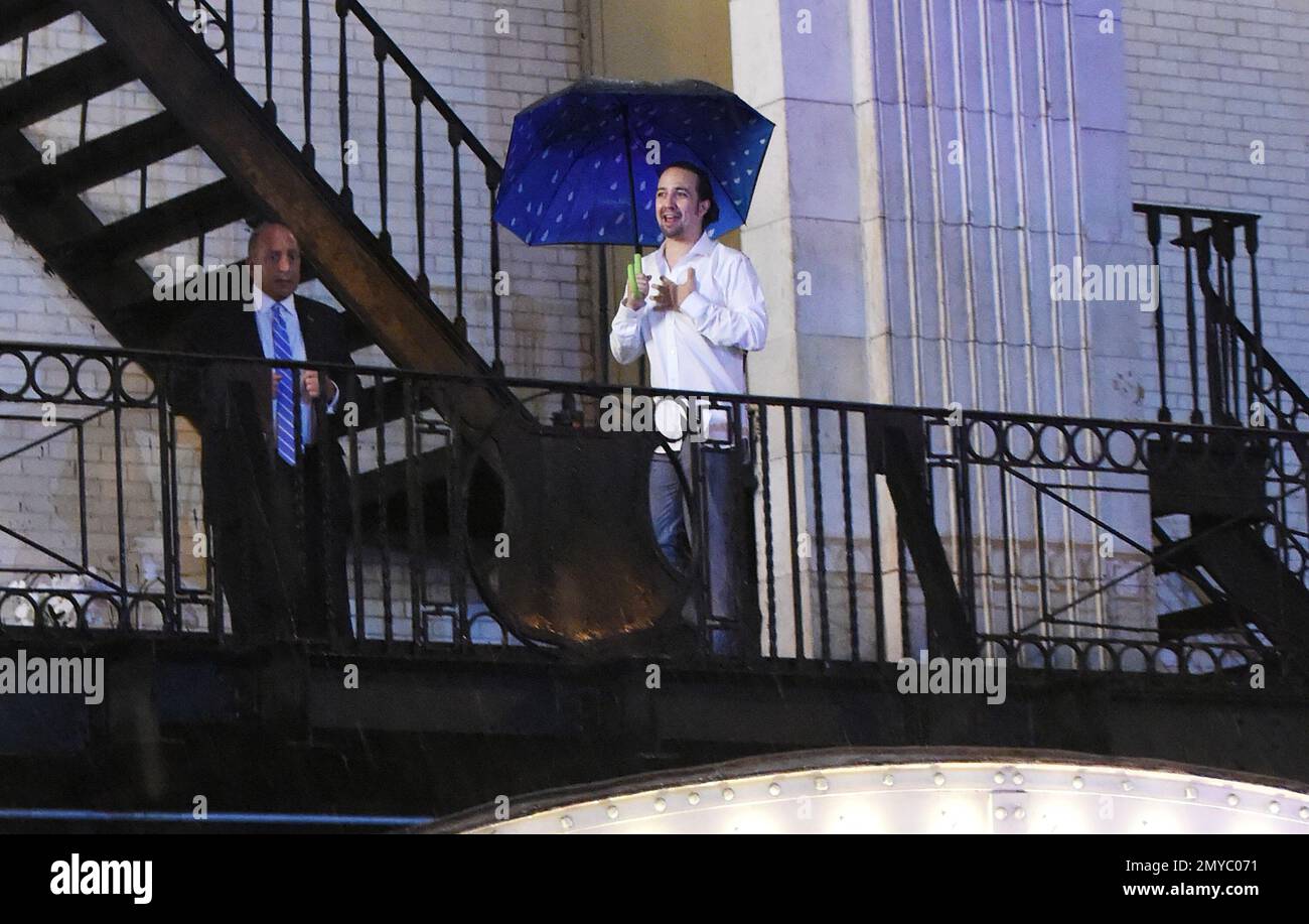Actor and "Hamilton" creator Lin-Manuel Miranda makes an appearance ...