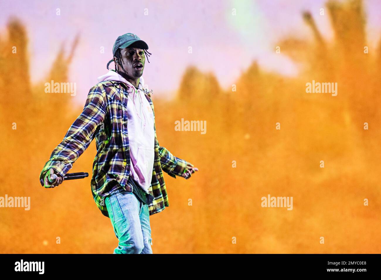 Travis Scott (aka. Jacques Webster) seen at the 2016 Festival d'ete de ...