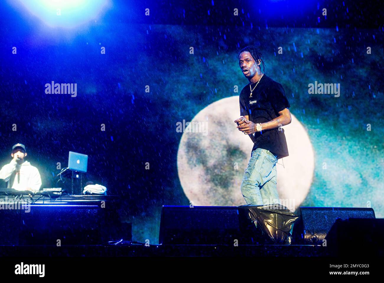 Travis Scott (aka. Jacques Webster) seen at the 2016 Festival d'ete de ...