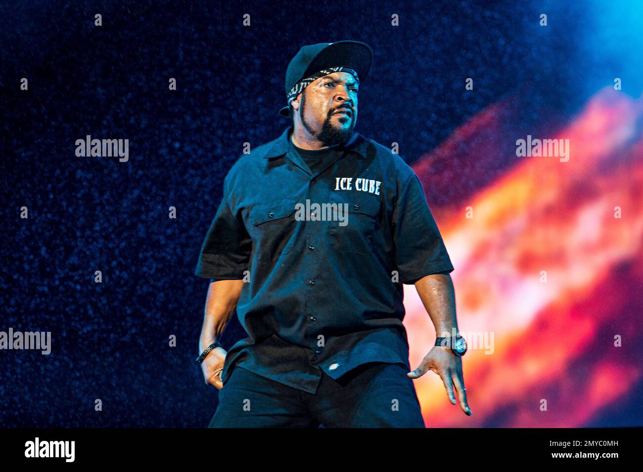 Ice Cube (aka. O'Shea Jackson) seen at the 2016 Festival d'ete de ...
