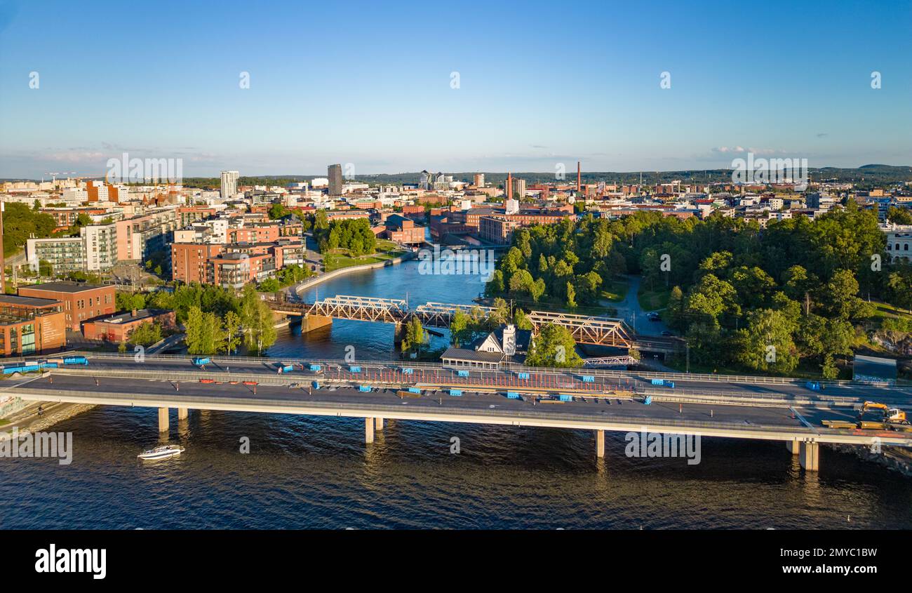 Tampere city on the lakehore of Näsijärvi, Finland Stock Photo - Alamy