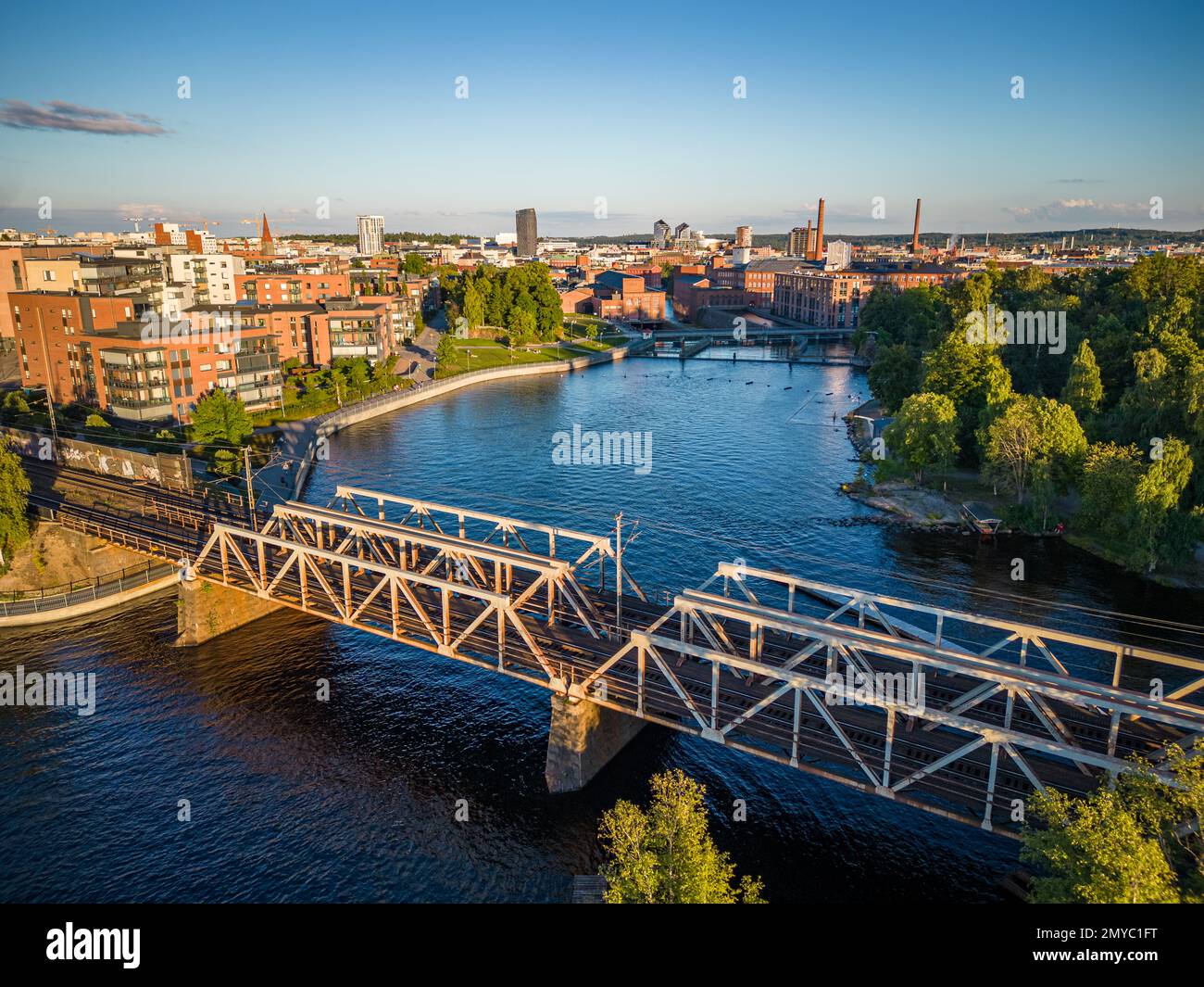Tampere city on the lakehore of Näsijärvi, Finland Stock Photo - Alamy