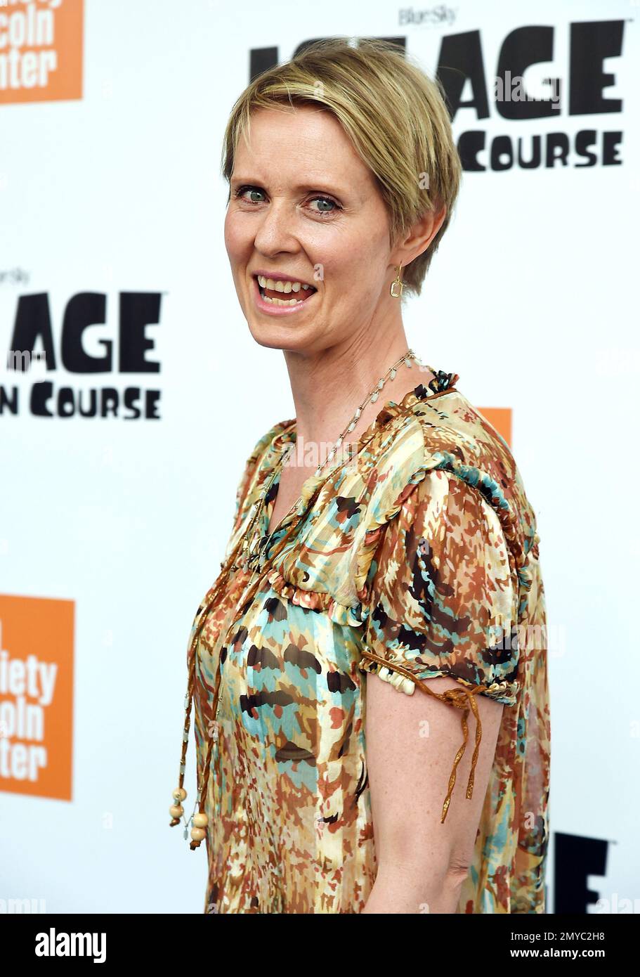 Cynthia Nixon attends a special screening of, "Ice Age: Collision ...