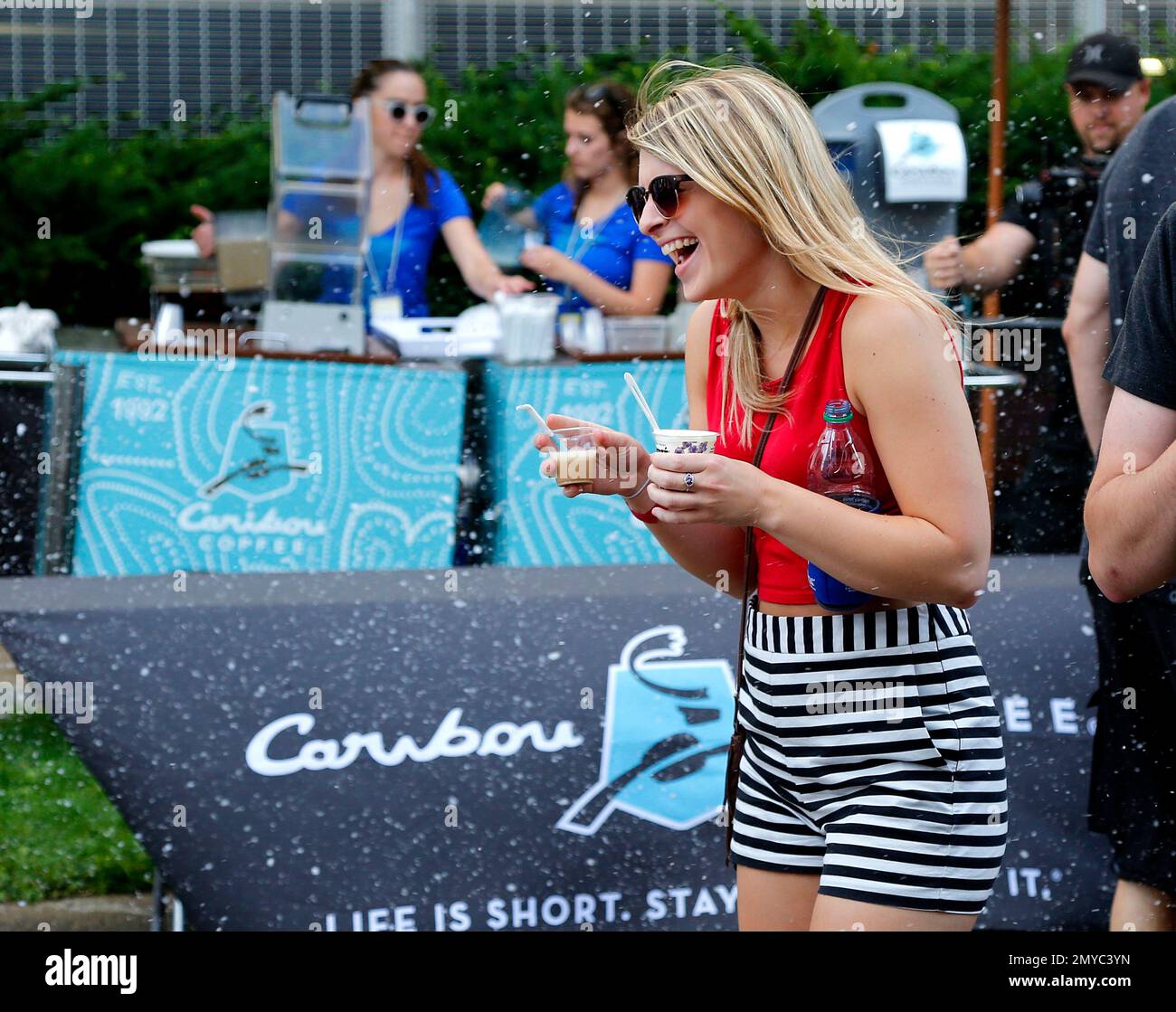 IMAGE DISTRIBUTED FOR CARIBOU COFFEE - Basilica Block Party attendees ...