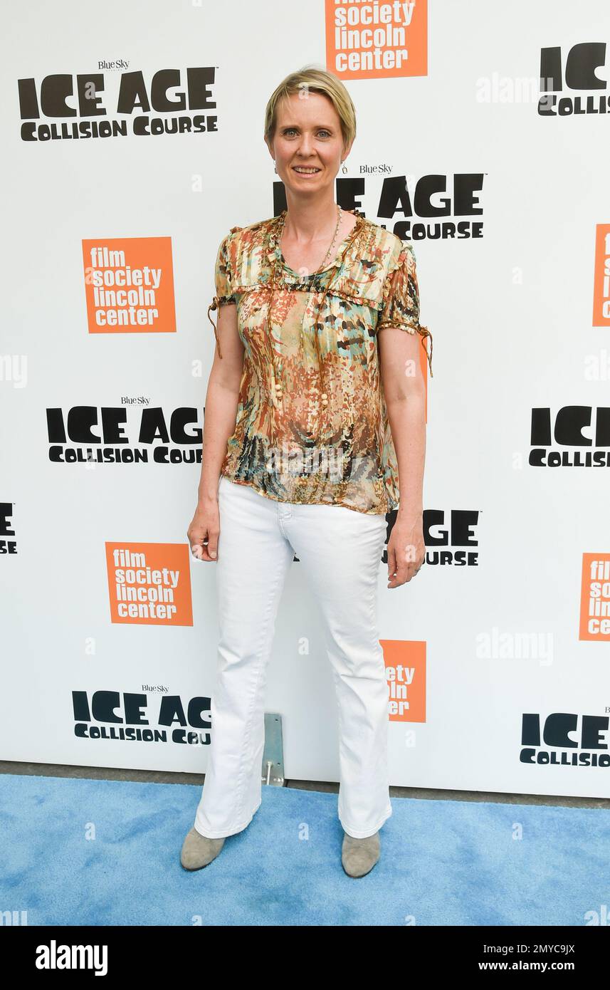 Actress Cynthia Nixon attends a special screening of, "Ice Age ...