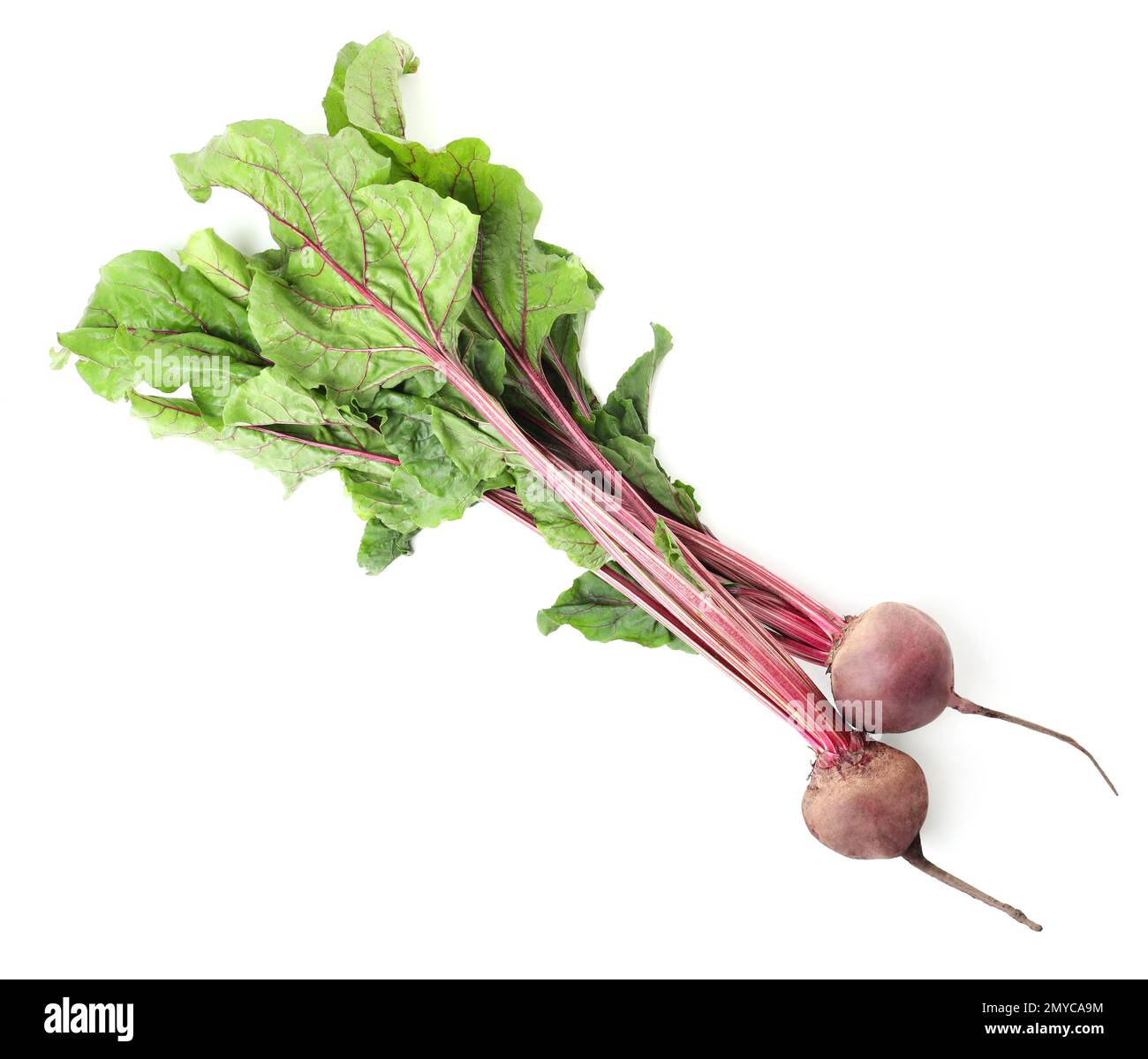 Raw ripe beets with leaves isolated on white Stock Photo - Alamy