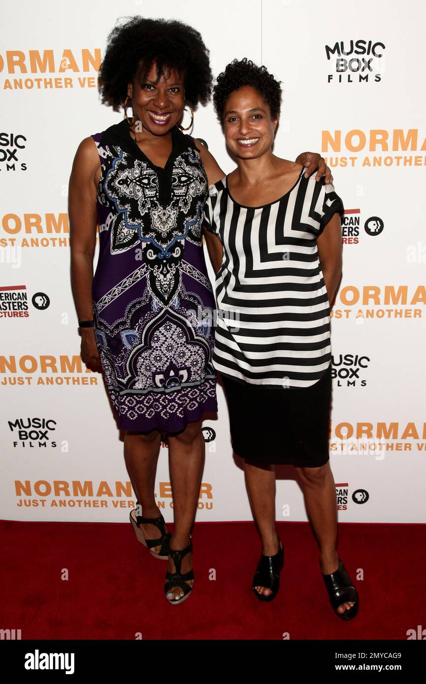 Erika Dilday, left, and Shola Lynch, right, attend the premiere of ...