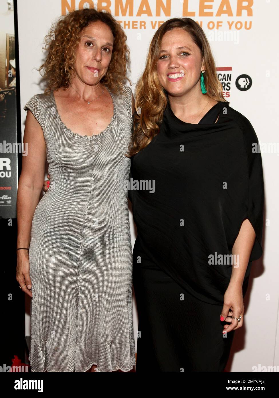 Rachel Grady, left, and Heidi Ewing, right, attend the premiere of, "Norman Lear: Just Another ...