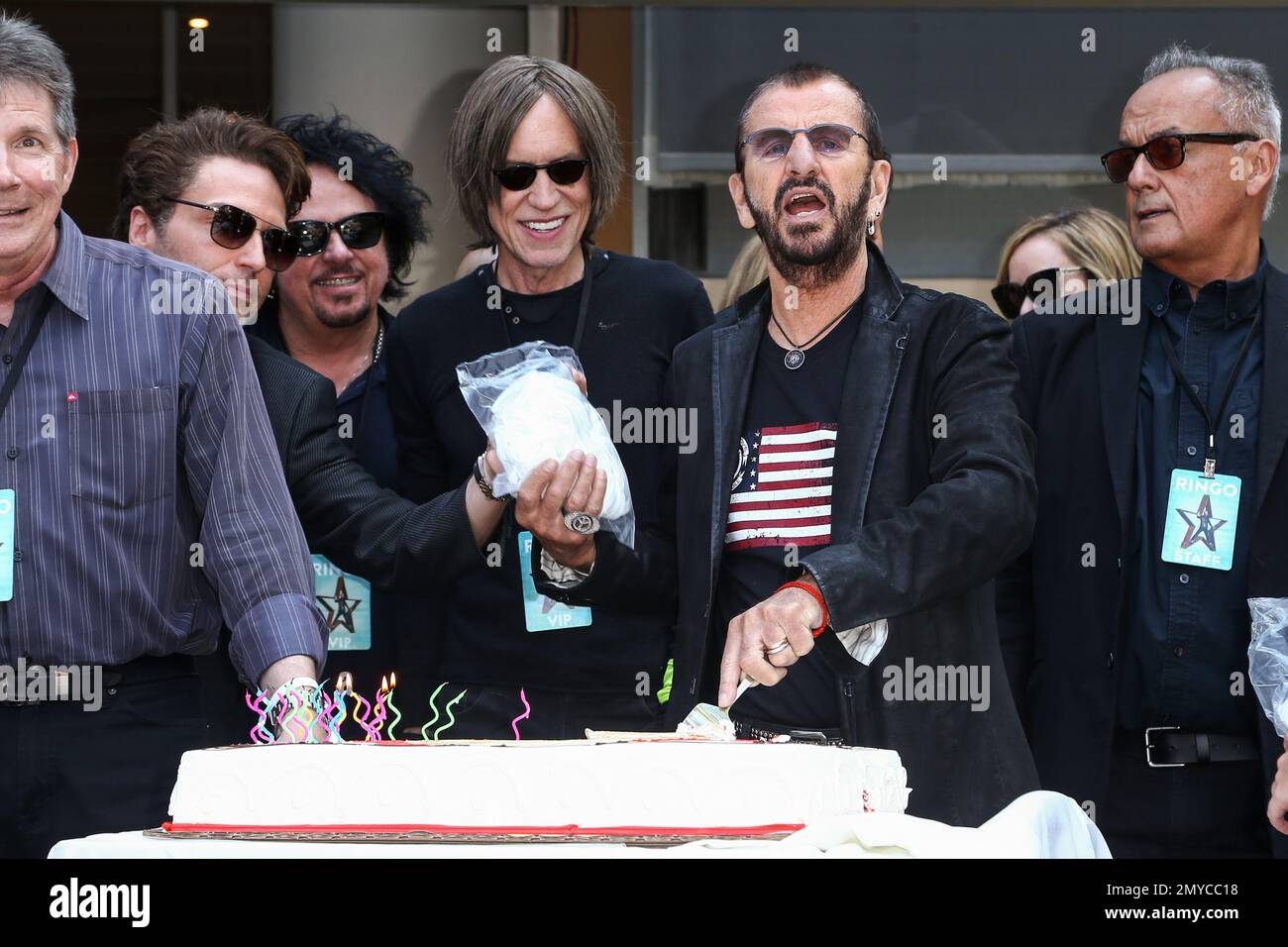 Ringo Starr attends his 76th birthday celebration held at Capitol ...