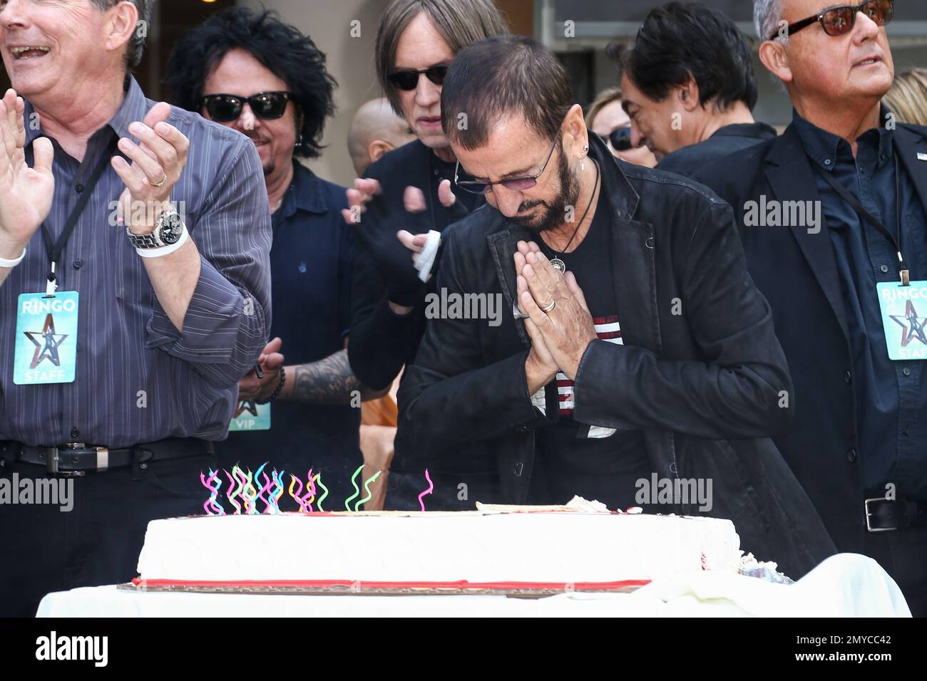 Ringo Starr attends his 76th birthday celebration held at Capitol ...