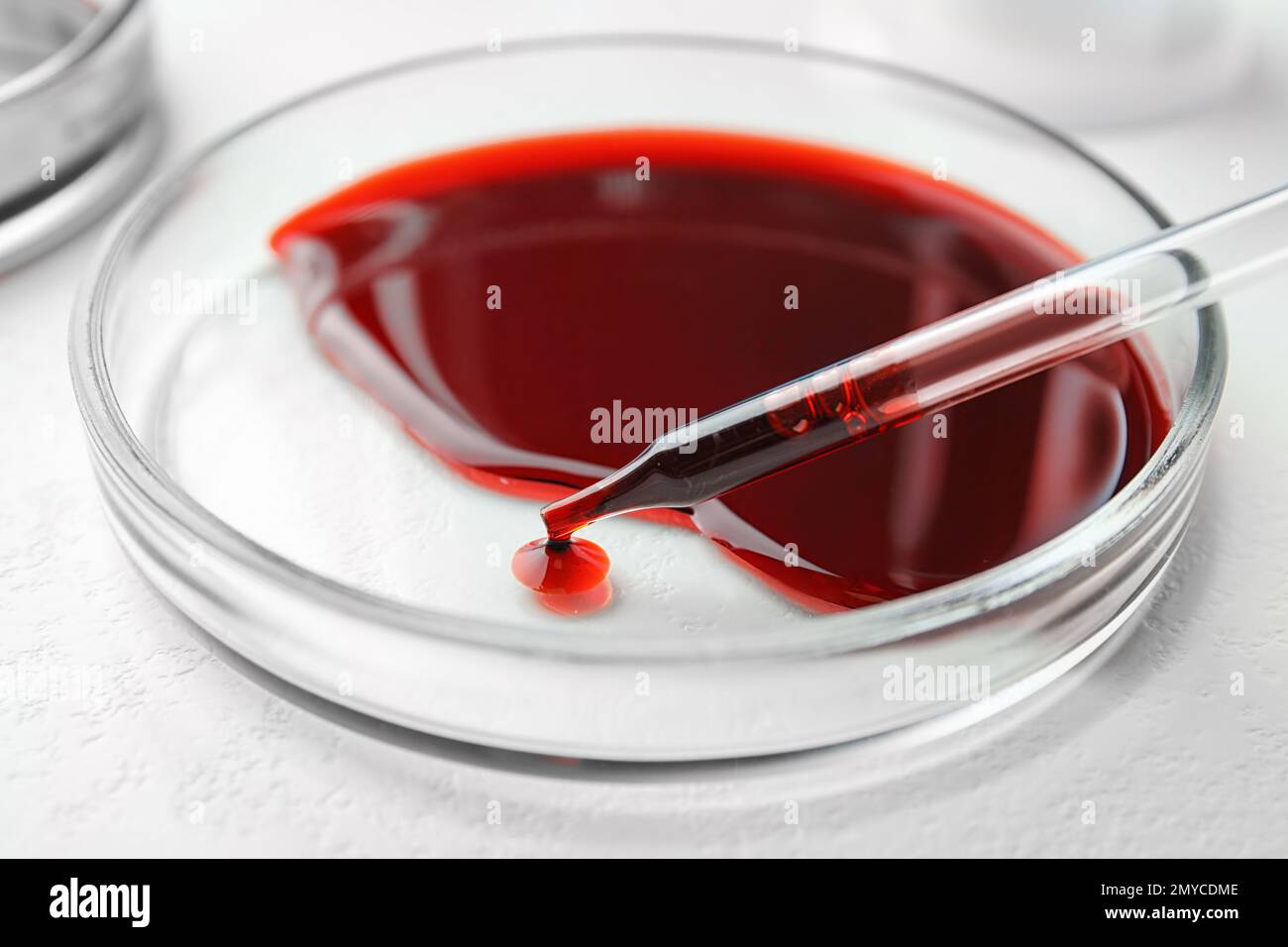 Blood dripping from pipette hi-res stock photography and images - Alamy