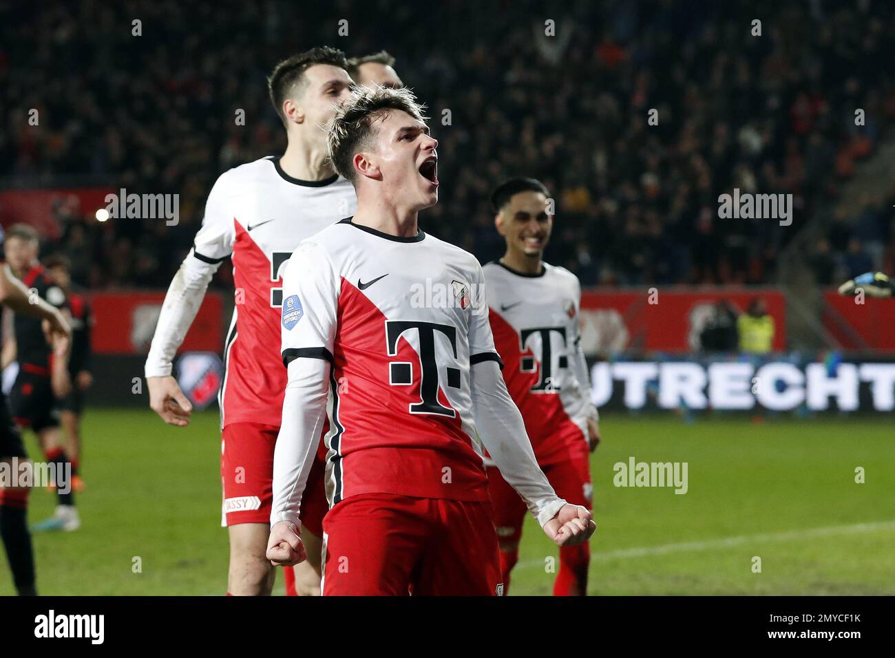 UTRECHT - (lr) Anastasios Douvikas of FC Utrecht, Taylor Booth of FC ...