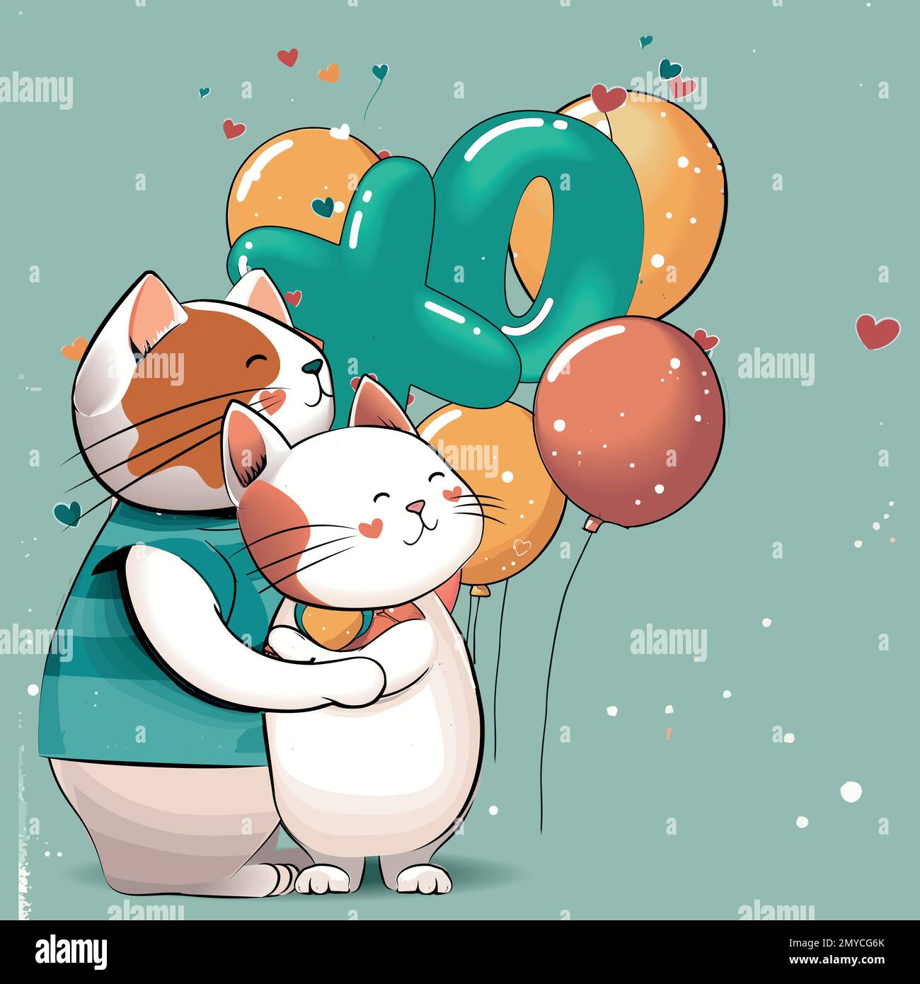 Illustration of cartoon couple in valentine day. Love, love story ...
