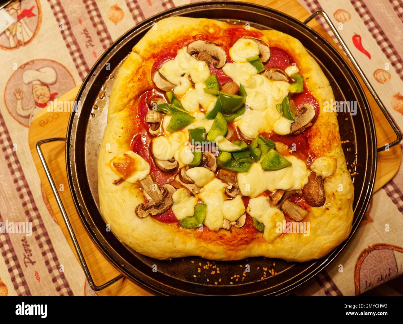 Home made pizza. Quebec,Canada Stock Photo - Alamy