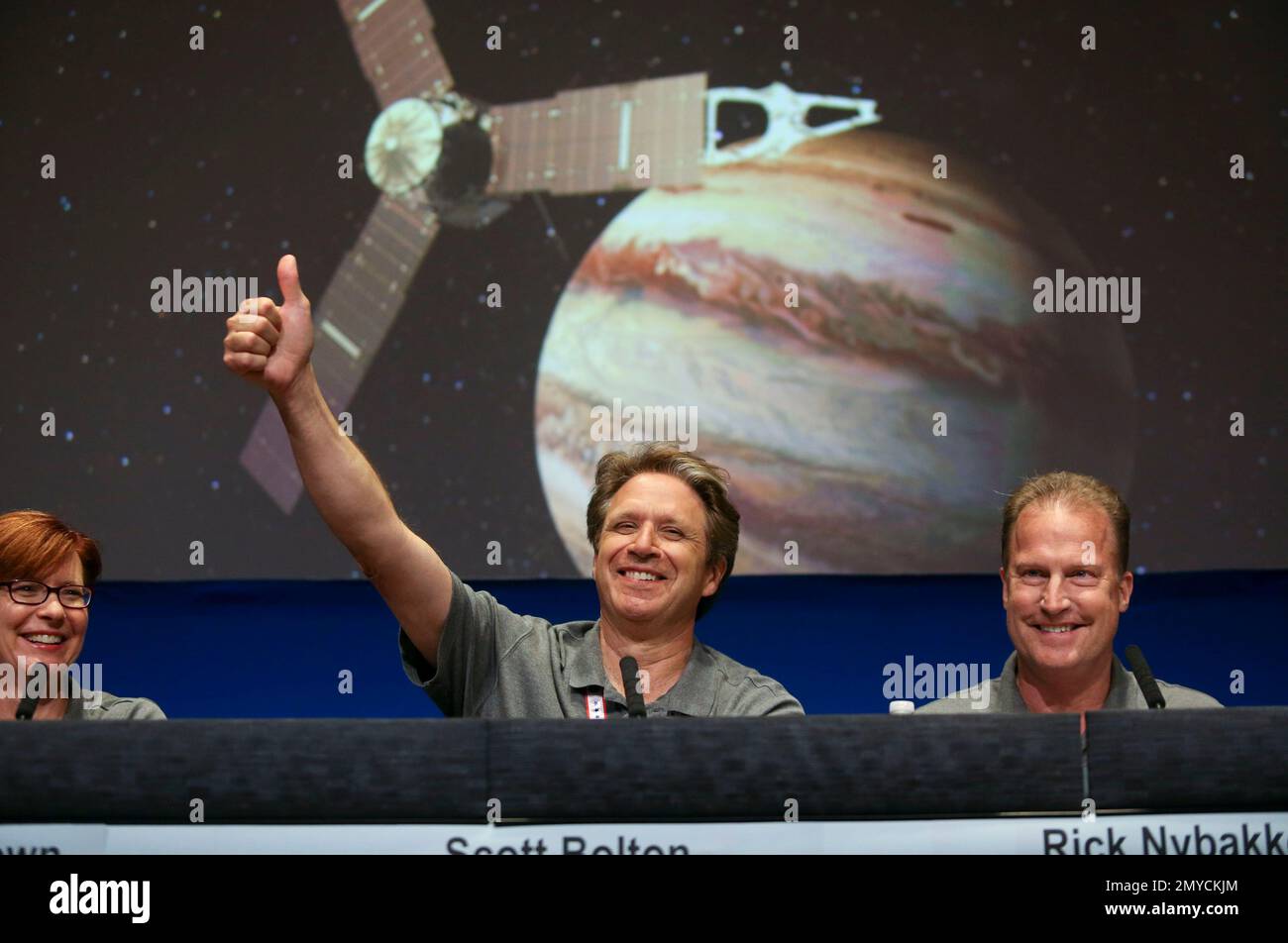 From left to right, Diane Brown, Scott Bolton and Rick Nybakken, in a ...