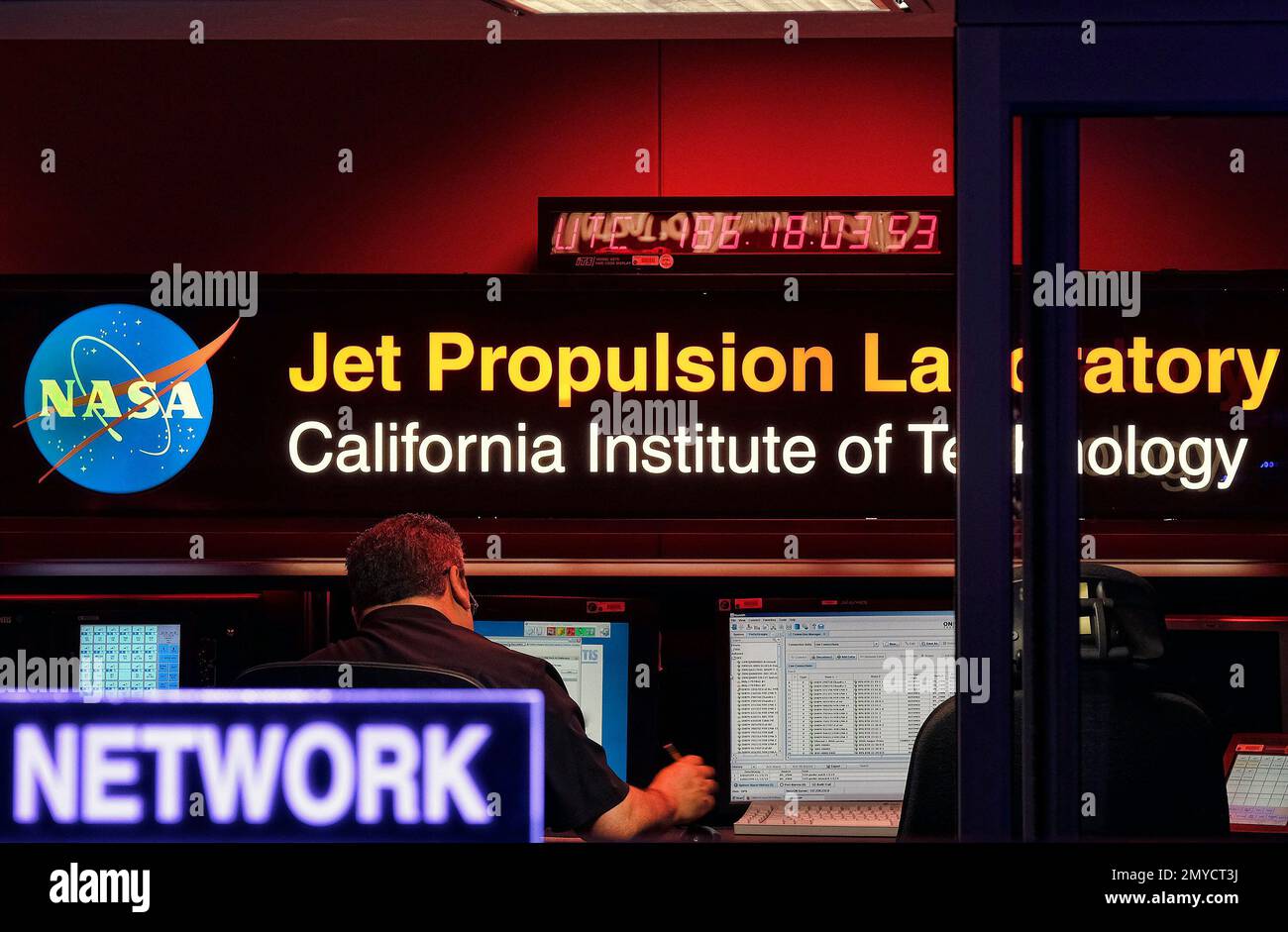 Mission Control at work in the Space Flight Operations Facility prior ...