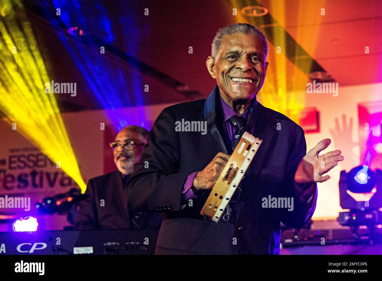 Charlie Gabriel of the Preservation Hall Jazz Band seen at 2016 Essence ...