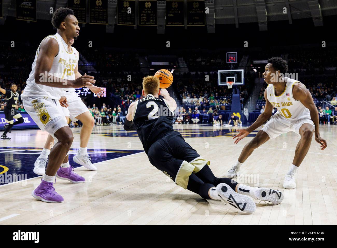South Bend, Indiana, USA. 04th Feb, 2023. Wake Forest guard Cameron ...