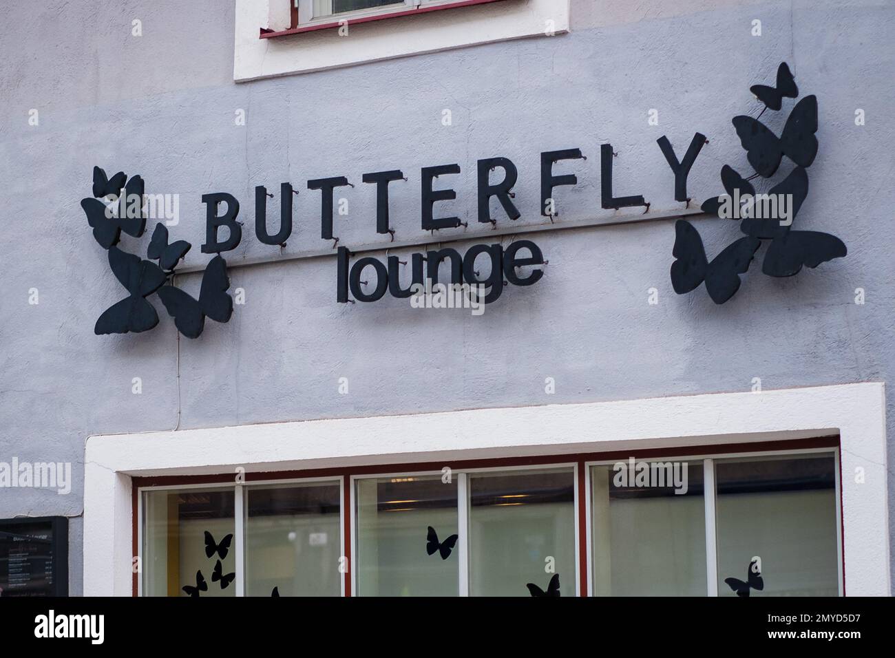Tallinn, Estonia - Feb 4, 2023: Butterfly Lounge - popular coctail bar ...
