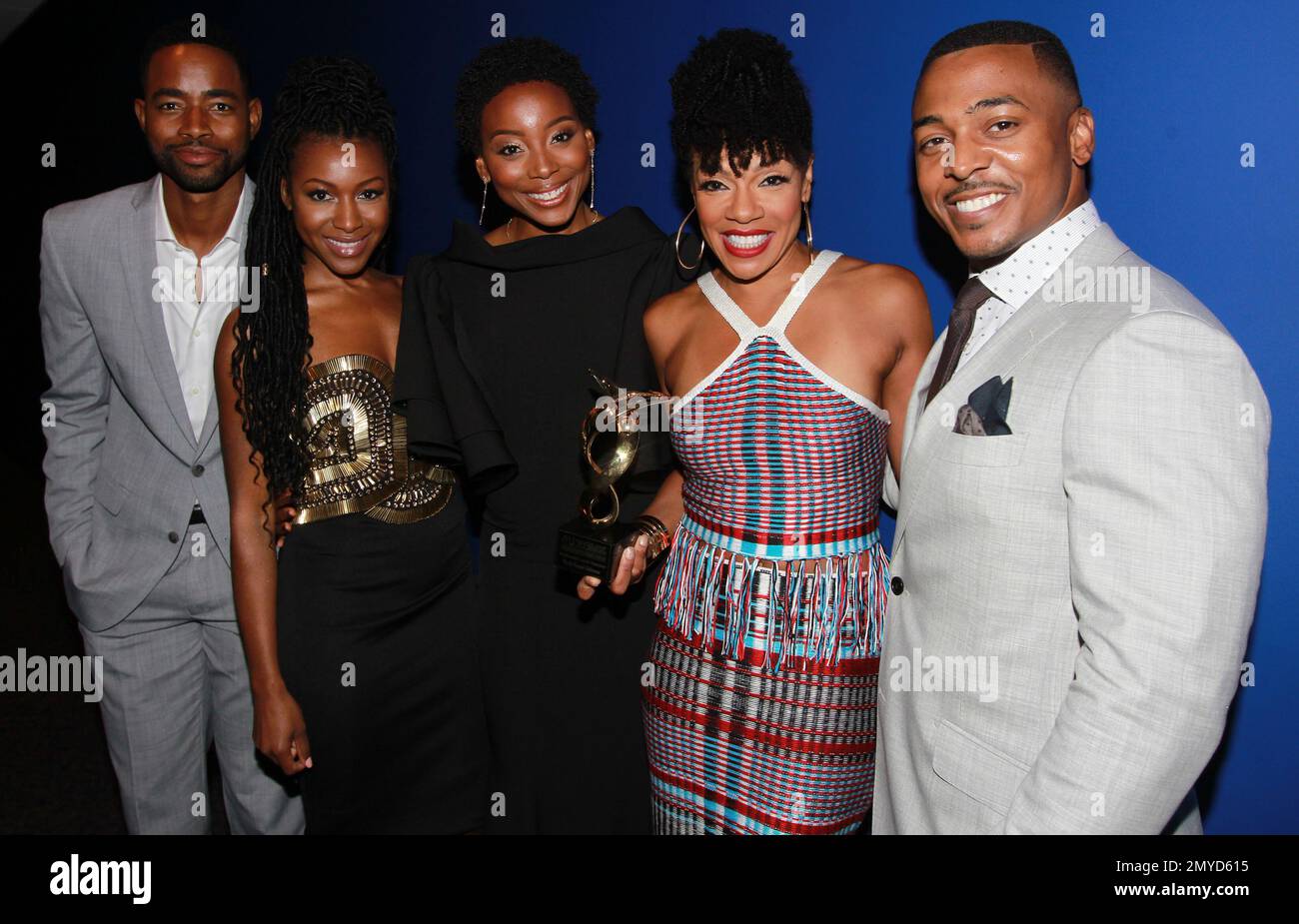 Actors Jay Ellis left, Gabrielle Dennis, Erica Ash, Wendy Raquel ...