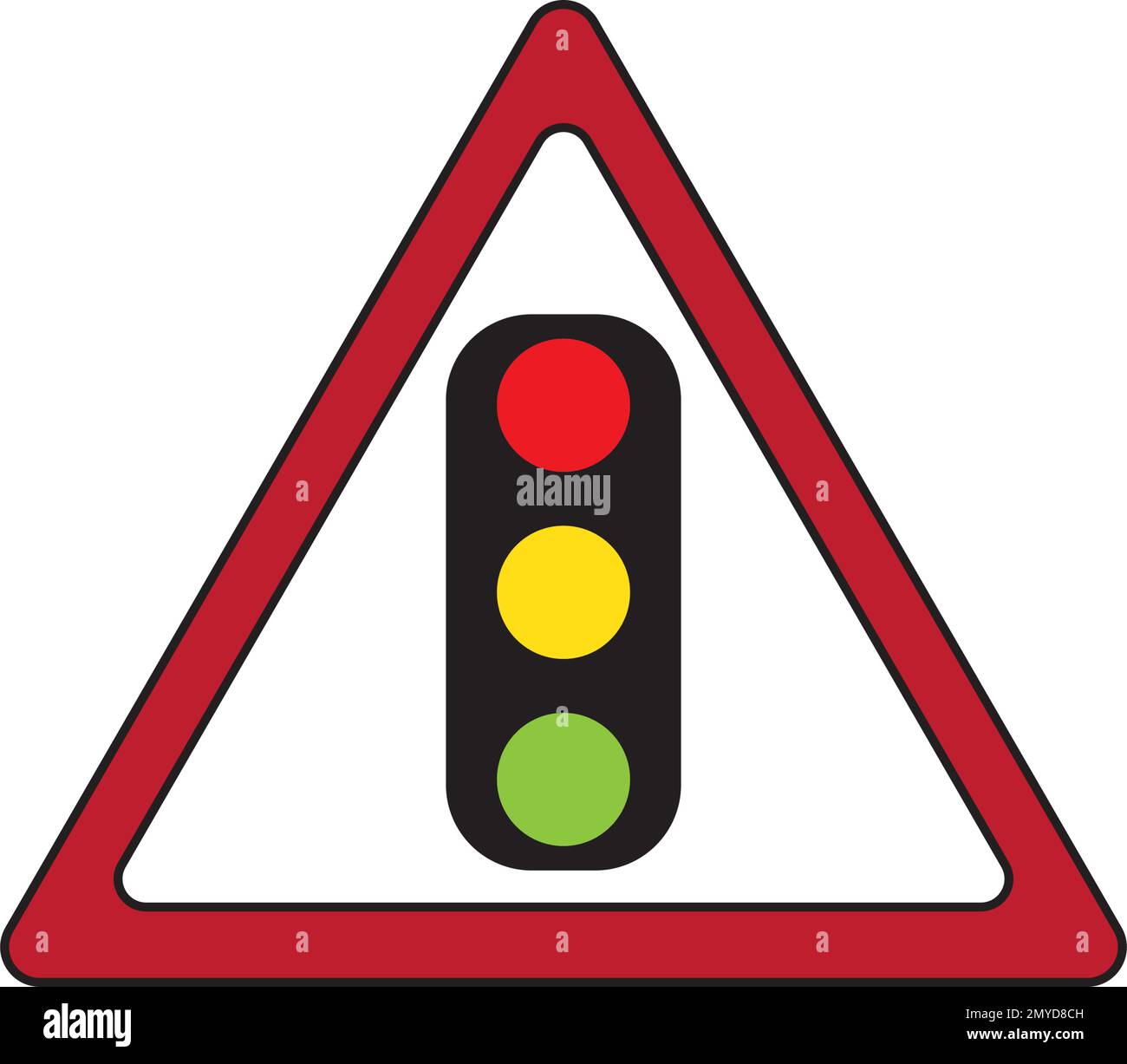 Traffic Light Vector Flat Icon Stock Vector Image & Art - Alamy