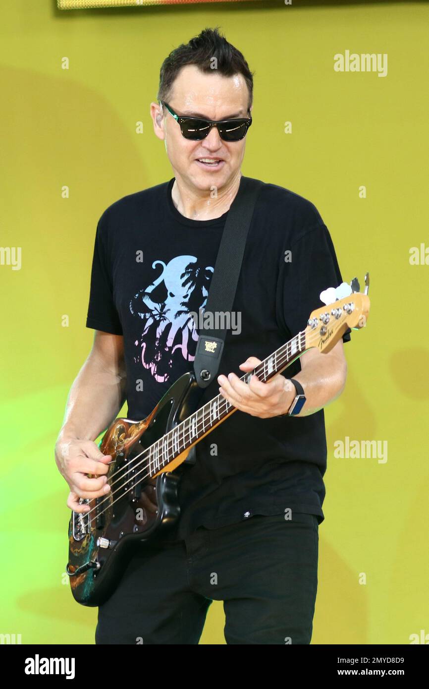 Mark Hoppus of Blink 182 performs on ABC's "Good Morning America" at ...