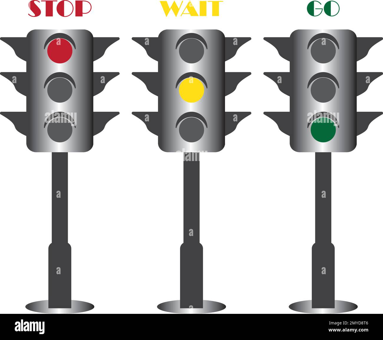 Traffic Light Vector Flat Icon Stock Vector Image & Art - Alamy