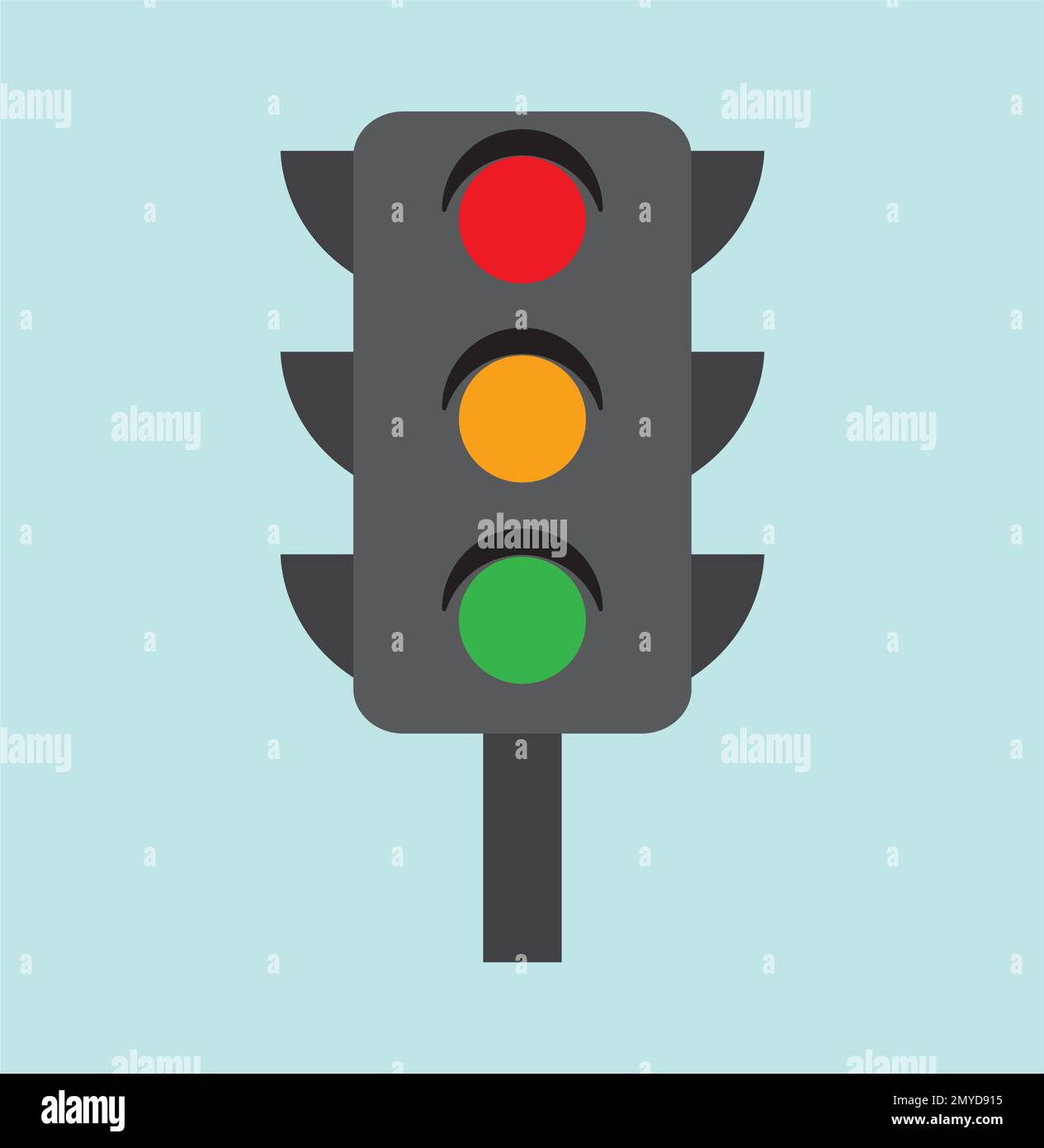 Traffic Light Vector Flat Icon Stock Vector Image & Art - Alamy
