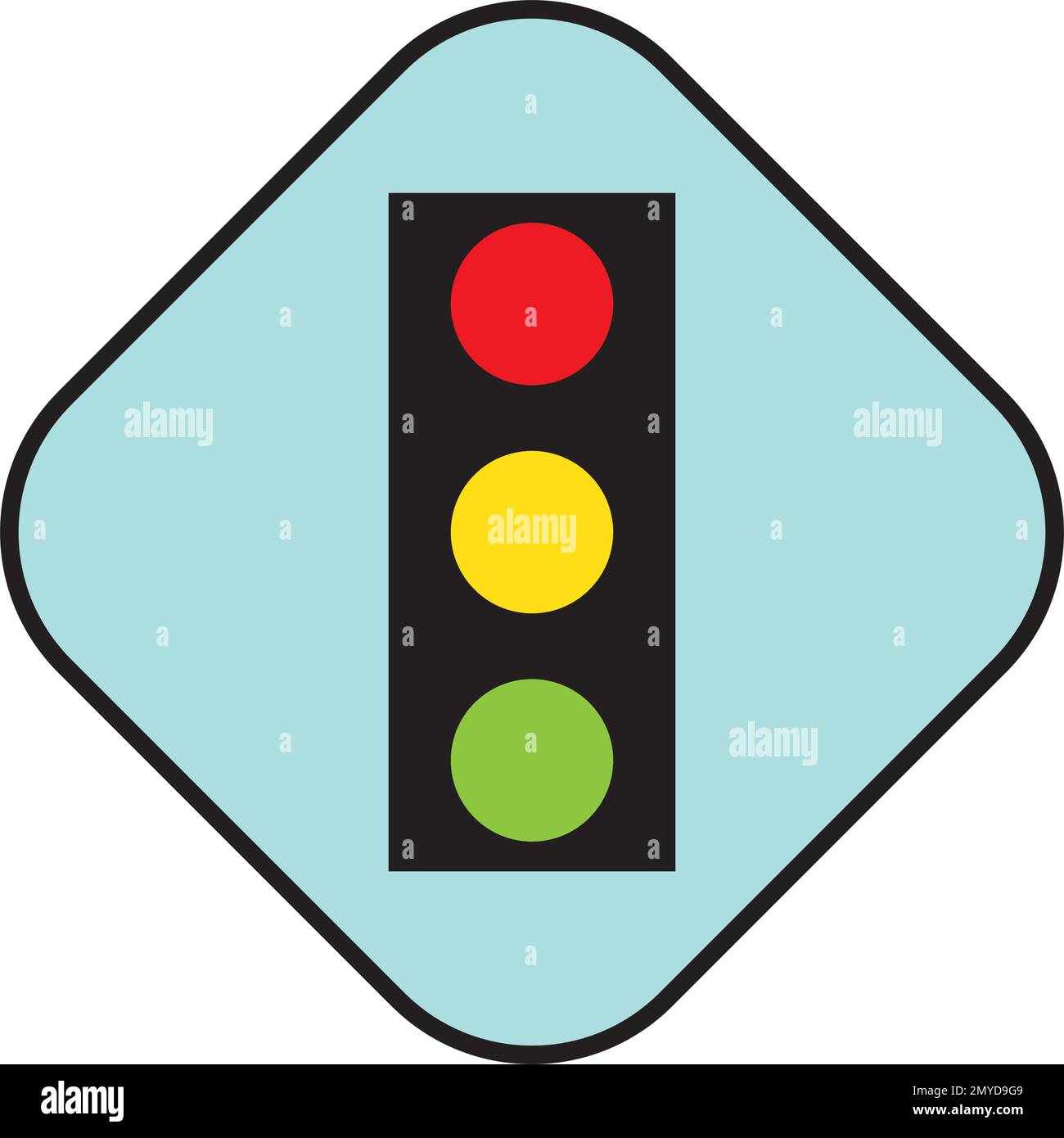 Traffic Light Vector Flat Icon Stock Vector Image & Art - Alamy