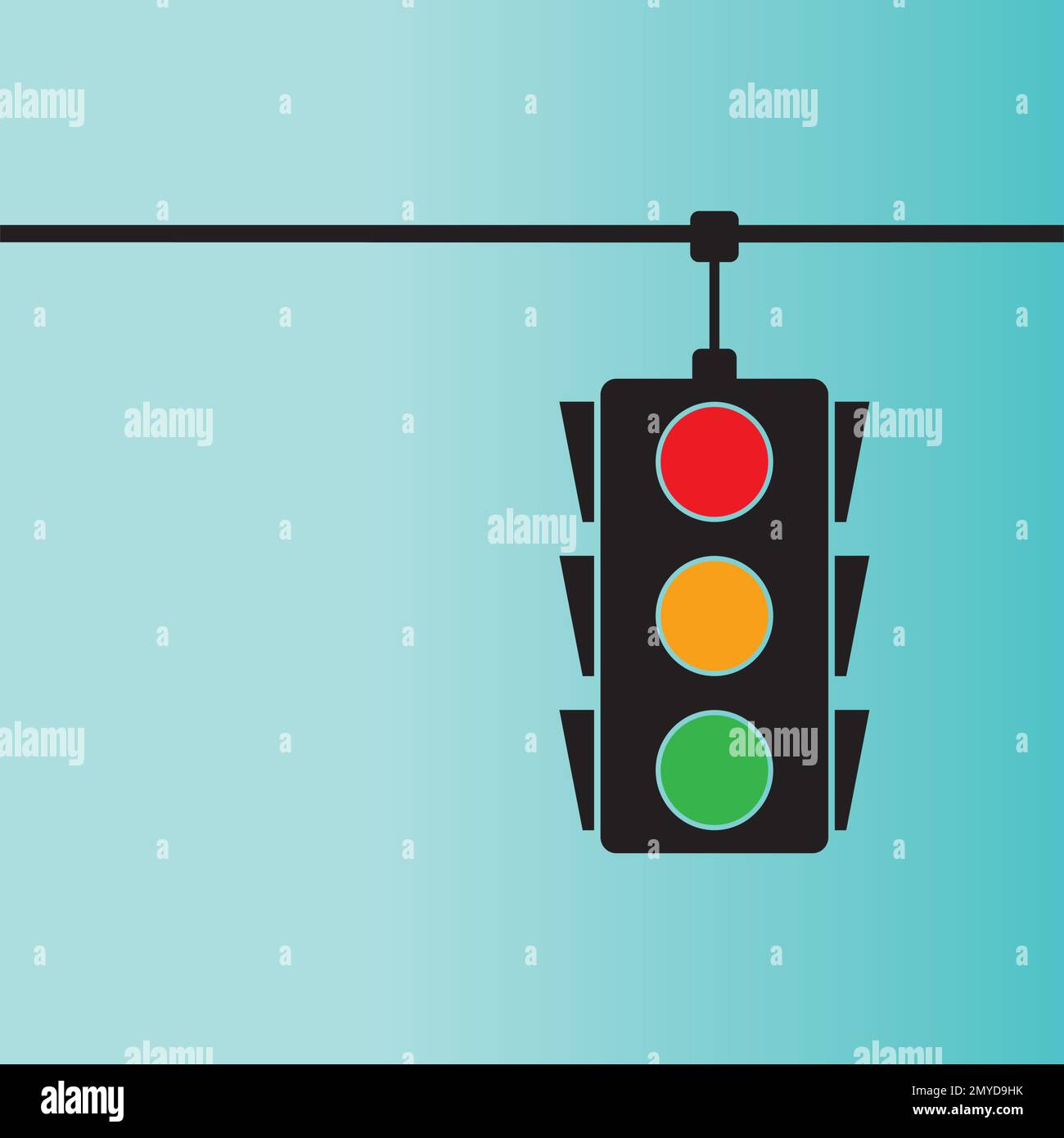 Traffic Light Vector Flat Icon Stock Vector Image & Art - Alamy