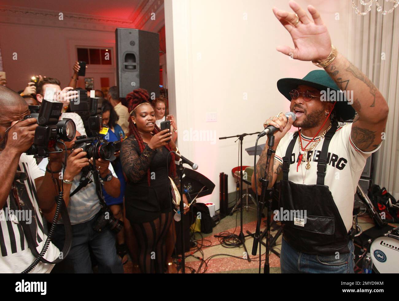 Singer Ro James right is seen at Apple Music R & B Rising during the ...